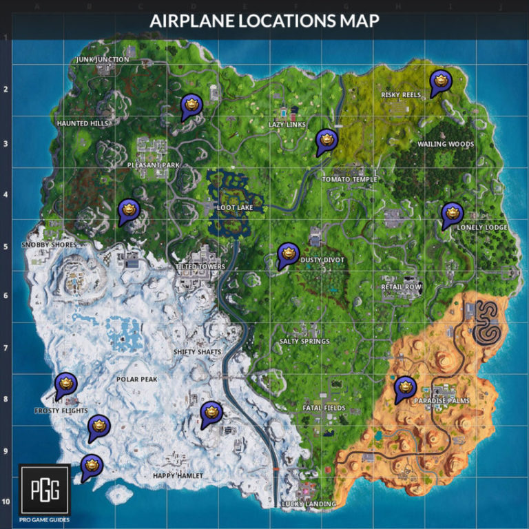 Ubicaciones y Guía de Fortnite Airplane (X-4 Stormwing) - Controles ...