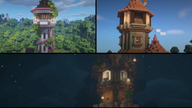 Los mejores diseños de torres de Minecraft - MundoTrucos