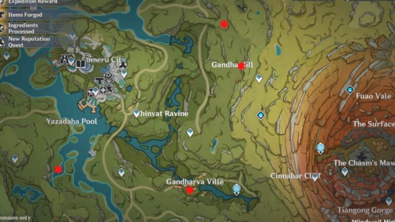 Genshin Impact: todas las ubicaciones de contrarreloj - MundoTrucos