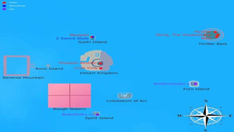 Mapa en línea de Grand Piece: todas las ubicaciones y requisitos de ...